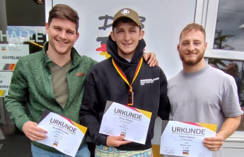 Dritte Medaille in drei Jahren: SCA-Ringer Simon Öllinger holt Bronze