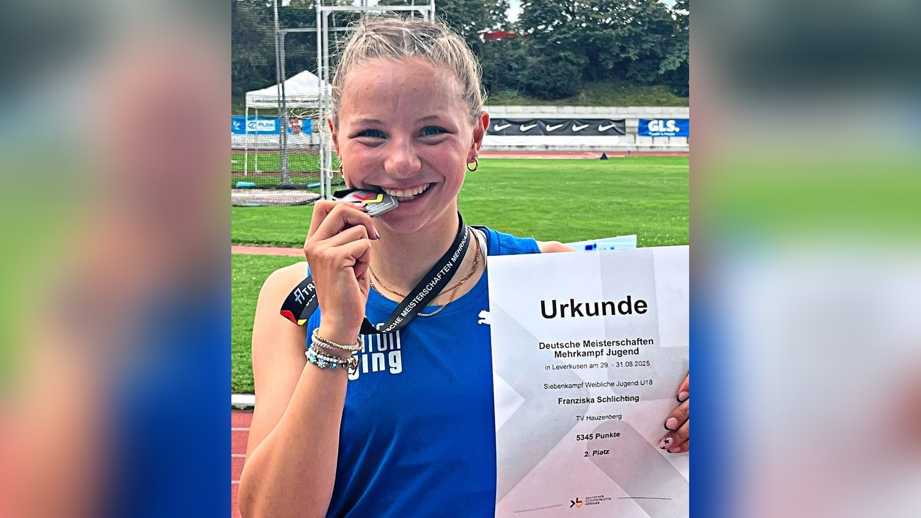 Franziska Schlichting vom TV Hauzenberg trotzt Regen und Nerven: Silber ...