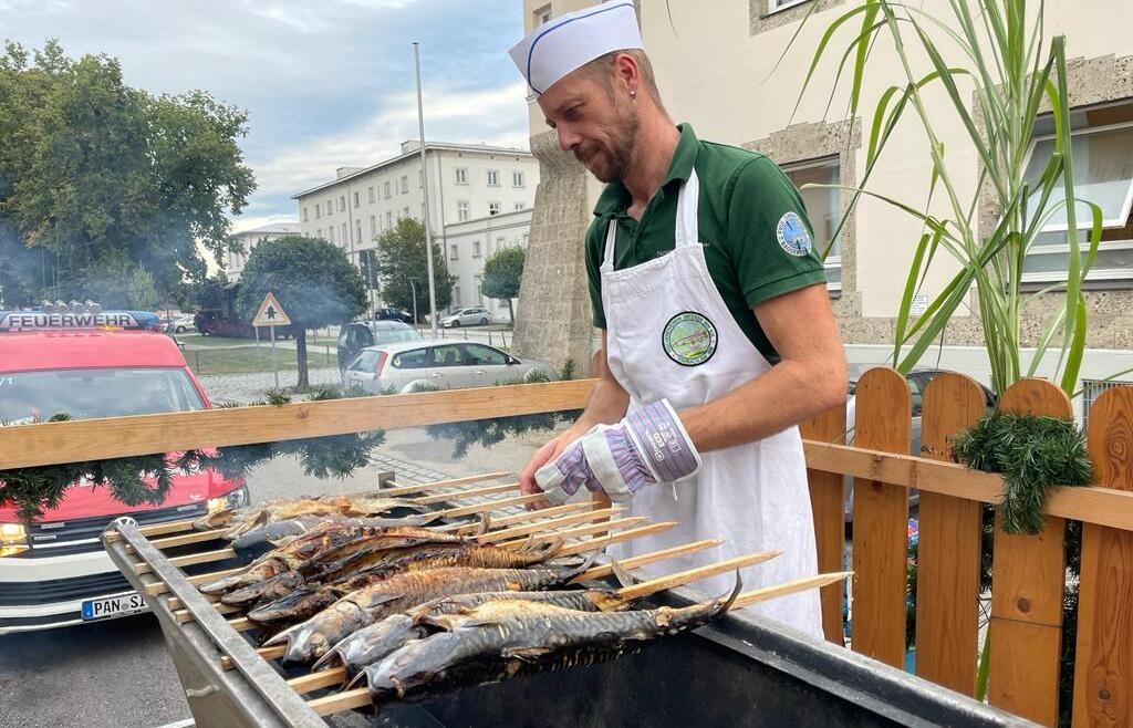 Fast 1850 Kilo Fisch warten auf Besucher in Simbach