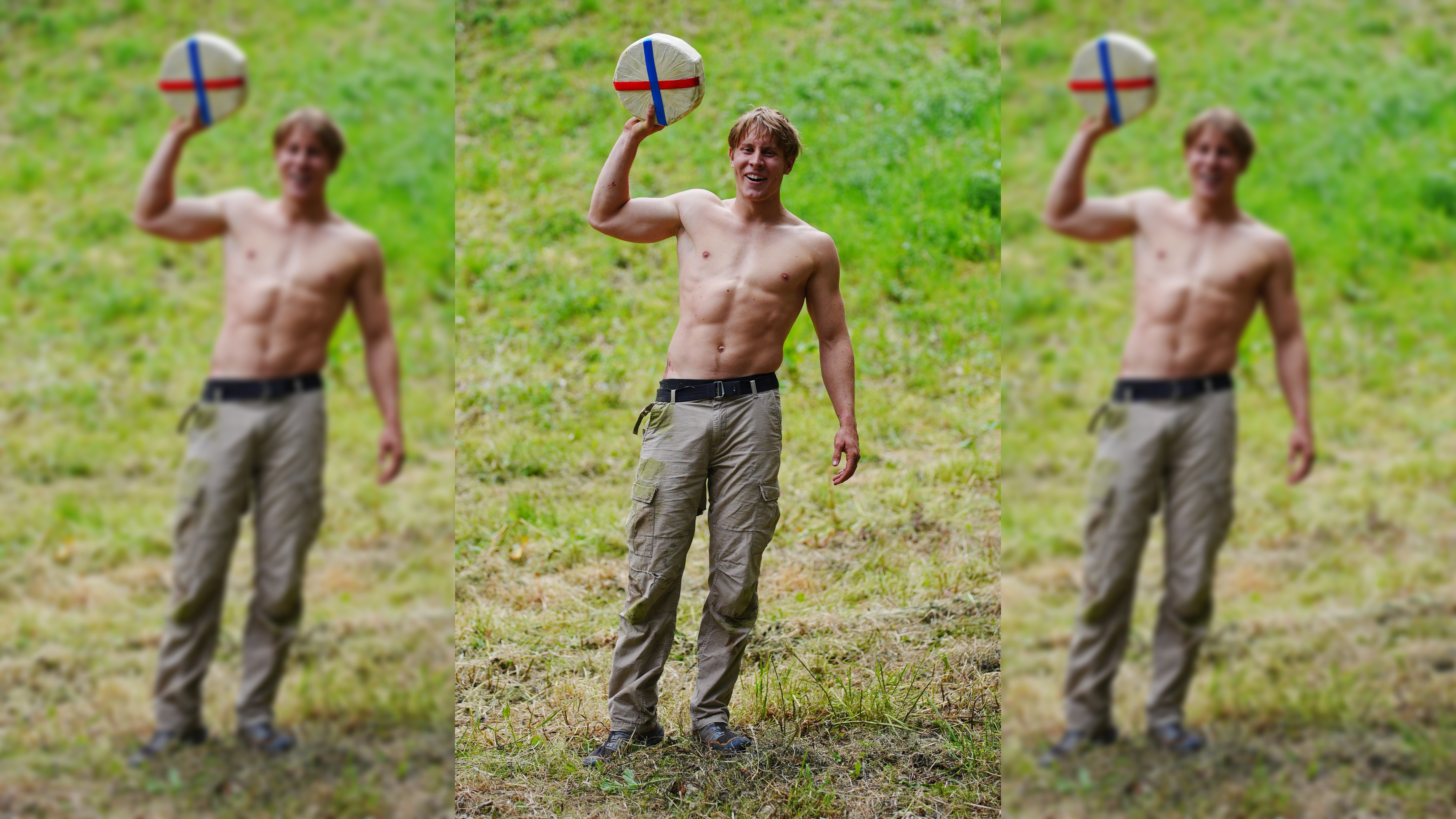 Kurioser Wettbewerb: Deutscher gewinnt Käserennen