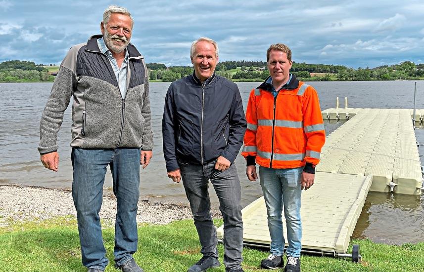 Das sind die neuen Badestege am Rottauensee in Postmünster