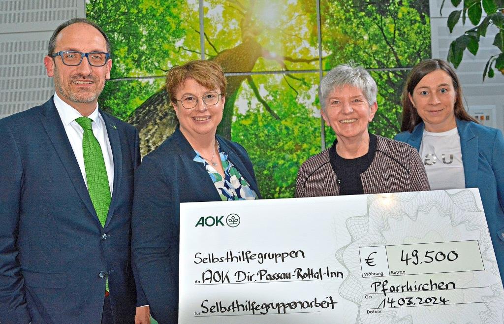 Hilfe für die Selbsthilfe: AOK Passau-Rottal-Inn fördert Gruppenarbeit ...