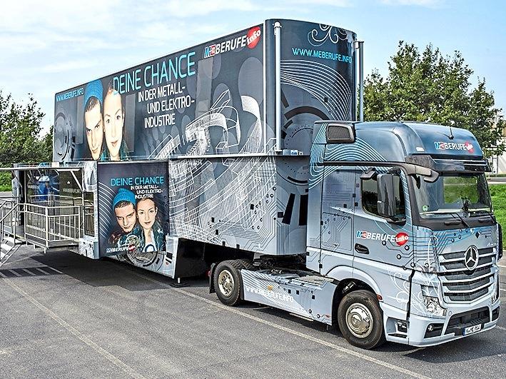 Ein Laster voller Technik