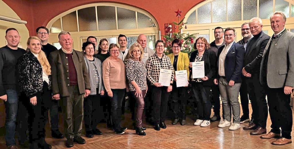 CSU ehrt treue Mitglieder und feiert