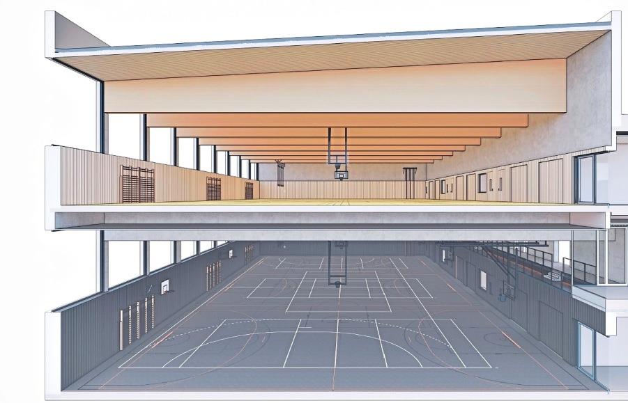 Sport in sechs Hallen auf zwei Etagen