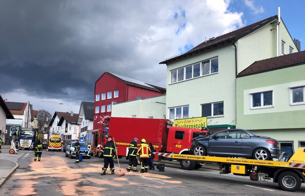 Zusammenstoß auf der Kreuzung