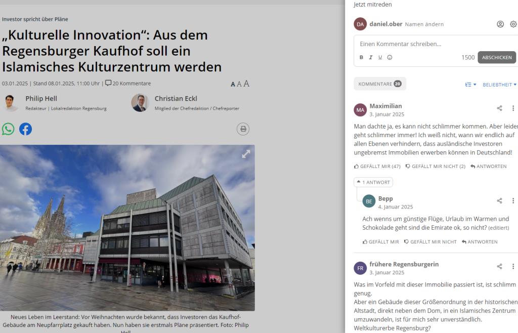 Jetzt neu: Kostenlos registrieren und Artikel kommentieren