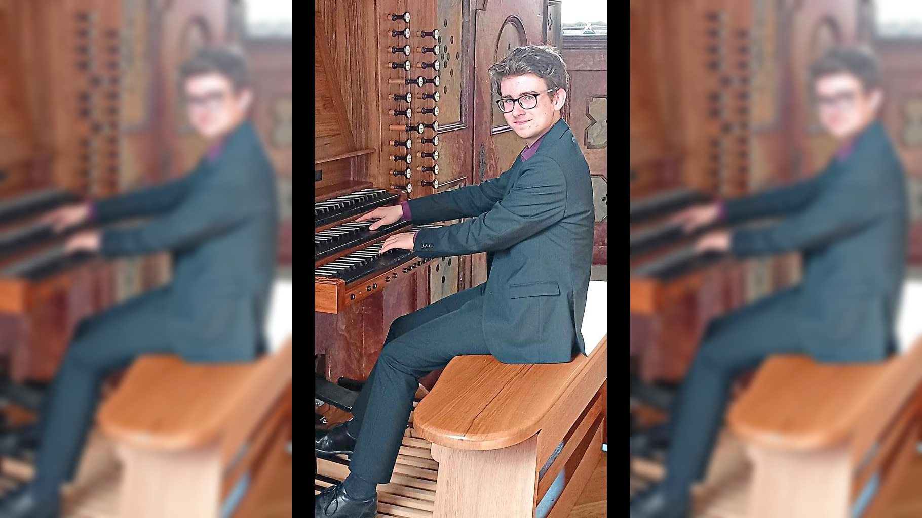 Florian Brunner an der Orgel