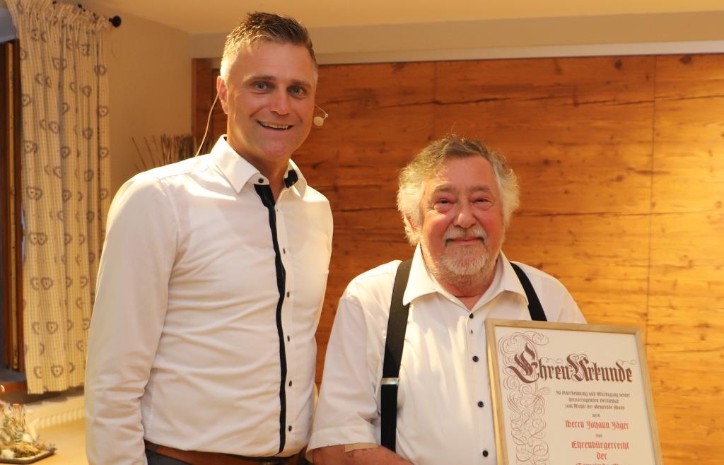 Gemeinde Moos ernennt Hans Jäger zum neuen Ehrenbürger