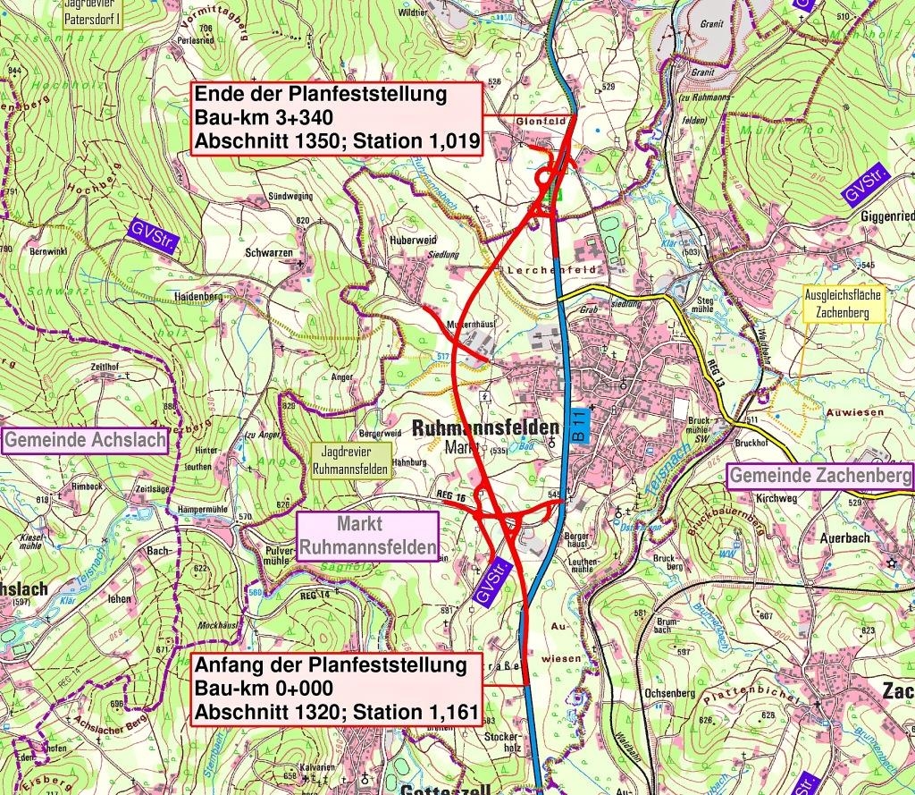 Ortsumfahrung B11: Neue Pläne liegen vor