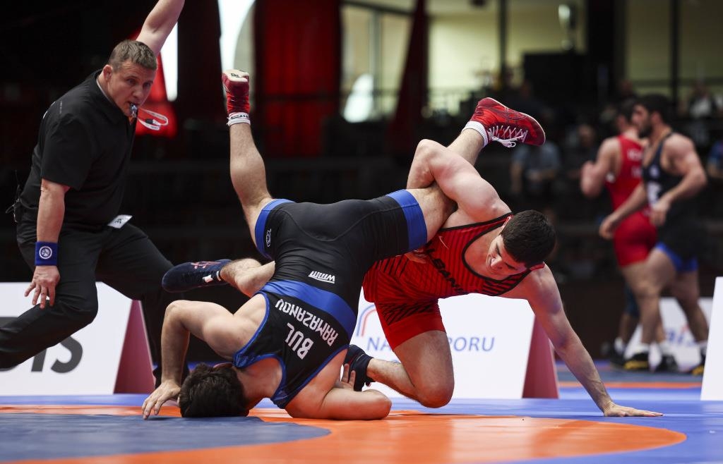 David Baev und Chermen Valiev Europameister: Burghauser Bundesliga-Ringer holen Gold