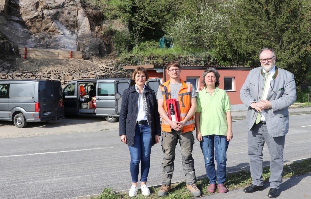 Der Fels ist weg: B388 bei Passau wieder freigegeben