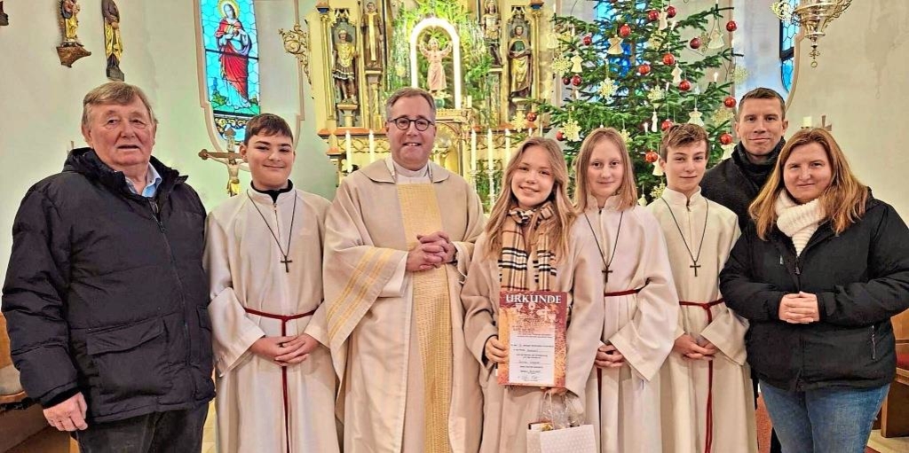 Sieben Jahre engagiert als Ministrantin