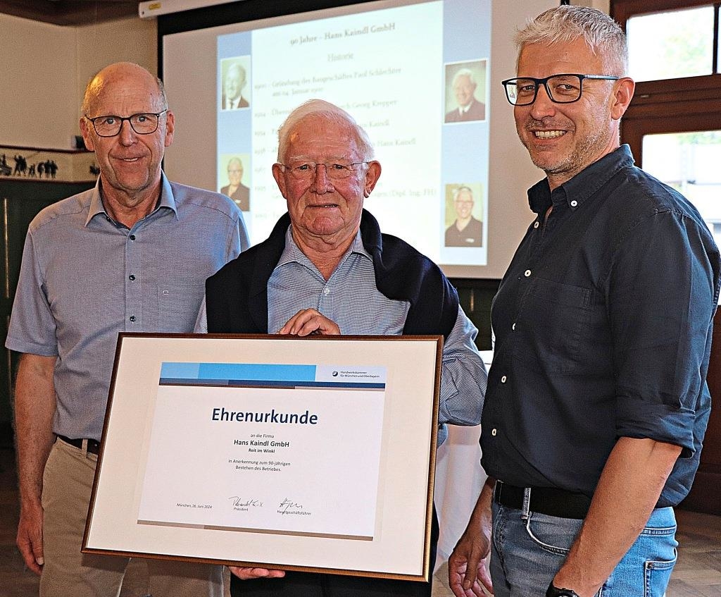 90 Jahre Hans Kaindl GmbH