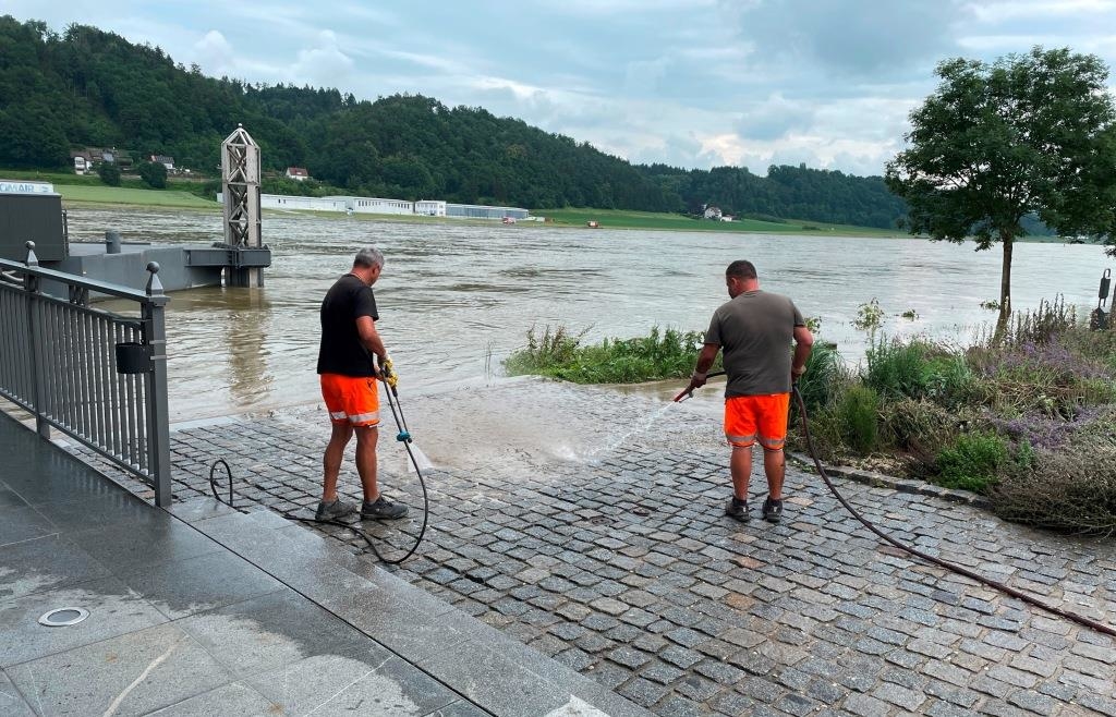 Donau-Pegel sinkt im Bereich Vilshofen: Ab Donnerstagnacht ist weitere Besserung in Sicht