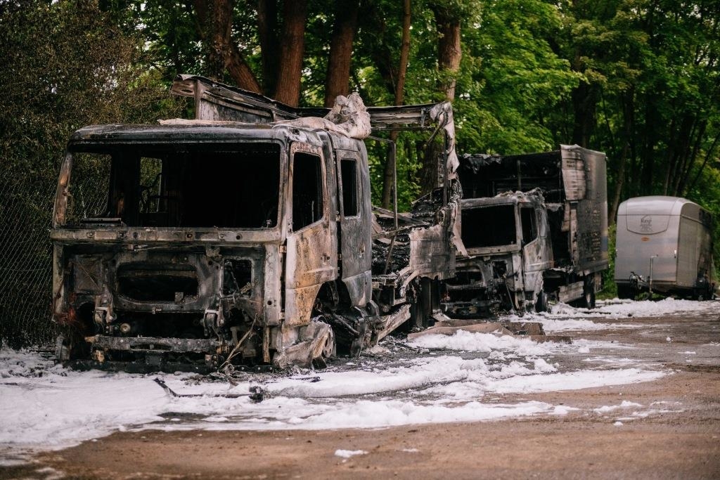 Brandstiftung bei Polizei-Reiterstaffel München? Eine Million Euro Schaden