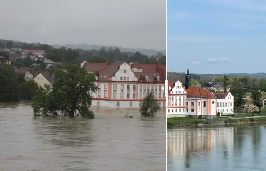 Hochwasser 2013 in Neuhaus am Inn: Vorher-Nachher-Fotos zeigen Ausmaß ...