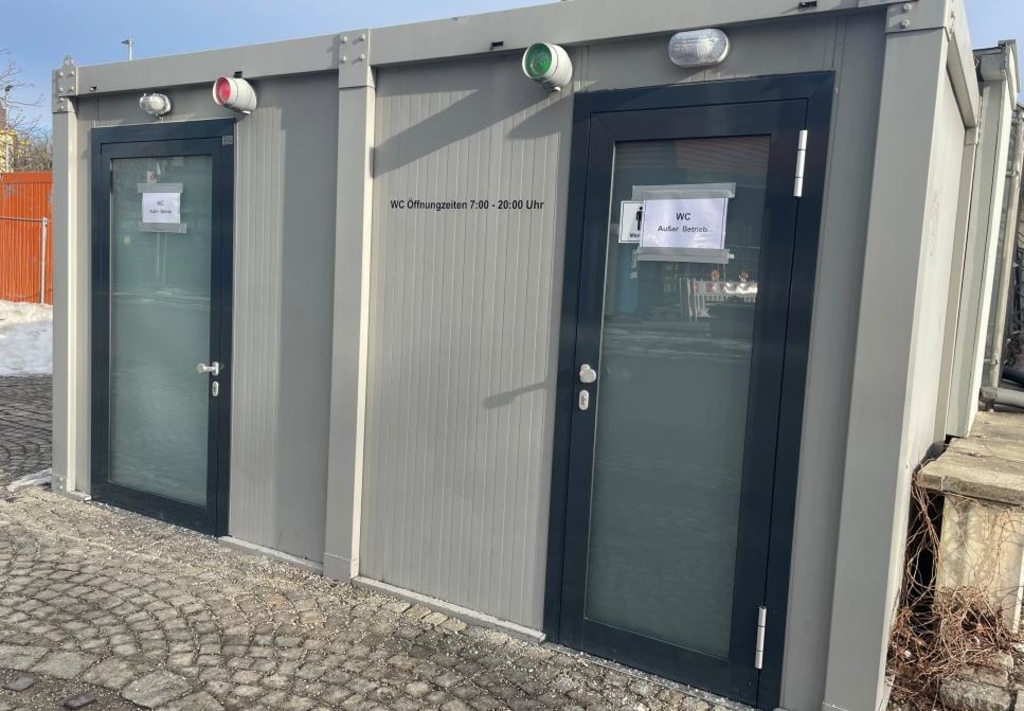 Öffentliche Toiletten am Salzburger Platz in Freilassing sind außer Betrieb