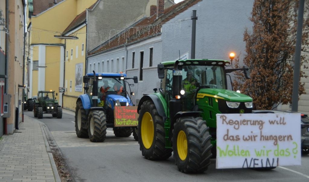 Der Bauernprotest in Bildern