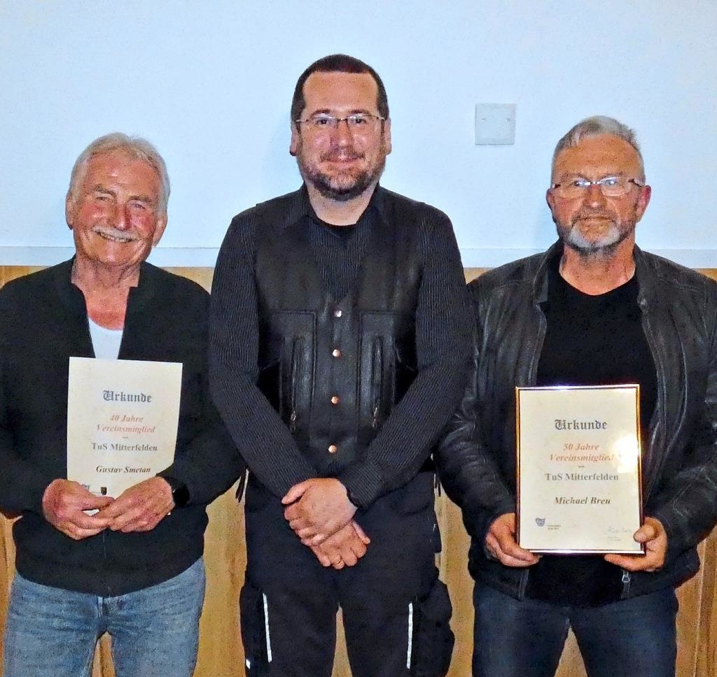TuS ehrt Michael Breu und Gustav Smetan