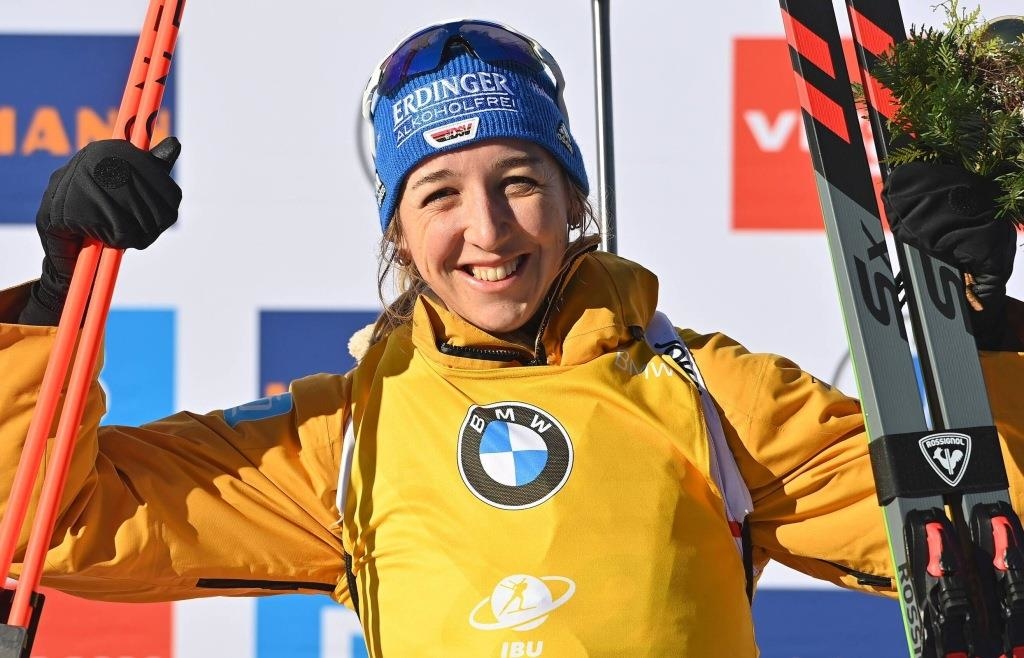 Nach vielen Rückschlägen: Biathletin Franziska Preuß feiert ersten Sieg ...