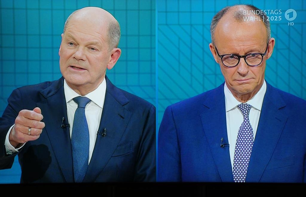 Das TV-Duell der Kanzlerkandidaten Olaf Scholz und Friedrich Merz im Blog