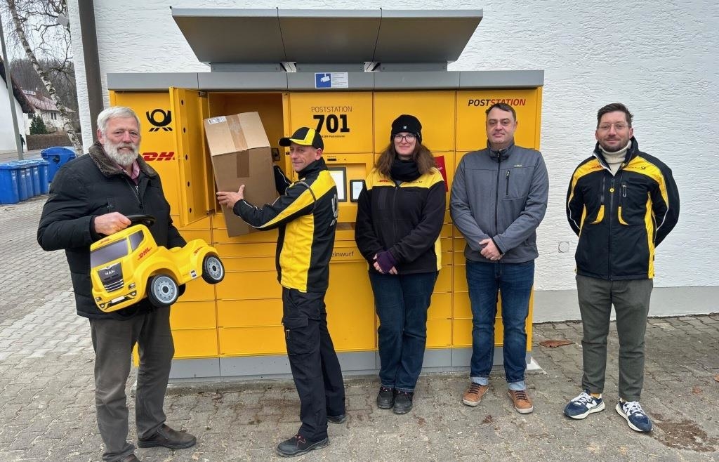 Moderne Poststation in Postmünster in Betrieb